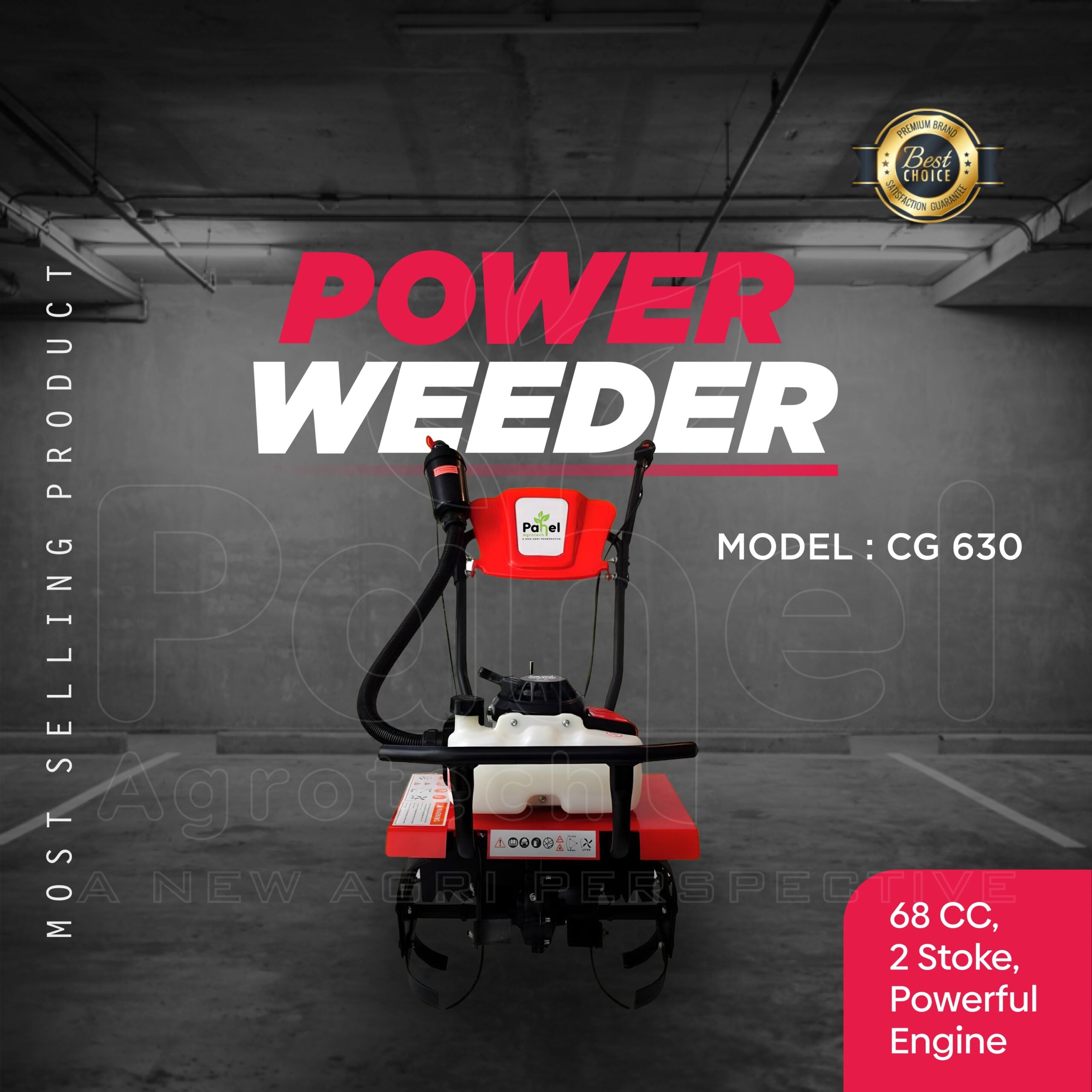 Pahel CG 680 Riga Italy 3.5 HP Power Tiller – Pahel Agrotech